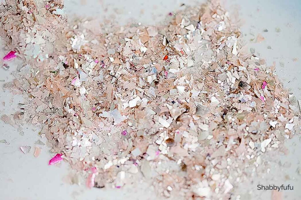 How To Make Gorgeous Glass Glitter (For Free!) - shabbyfufu.com