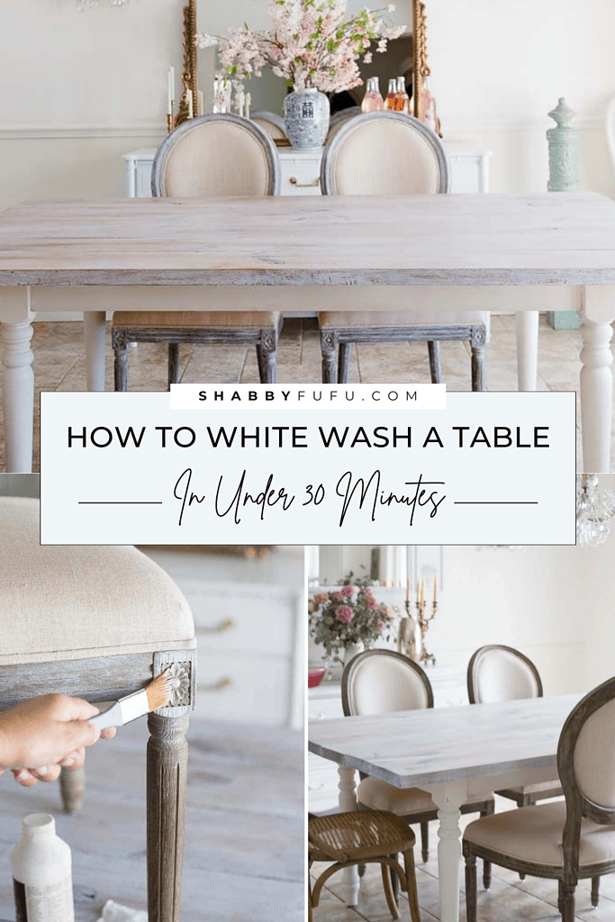 How To White Wash A Table In Under 30 Minutes - shabbyfufu.com