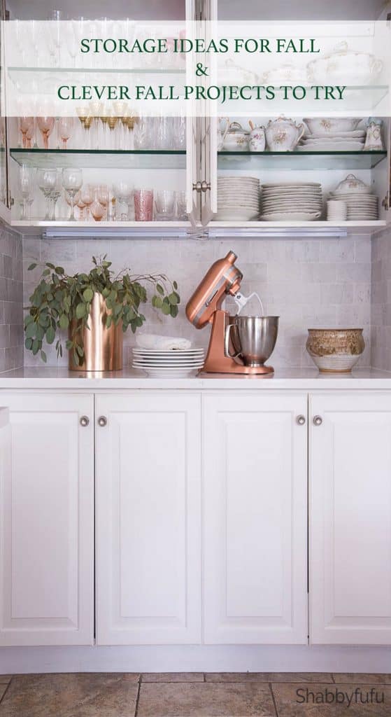 Fun Fall Decor And Clever Storage Ideas - shabbyfufu.com