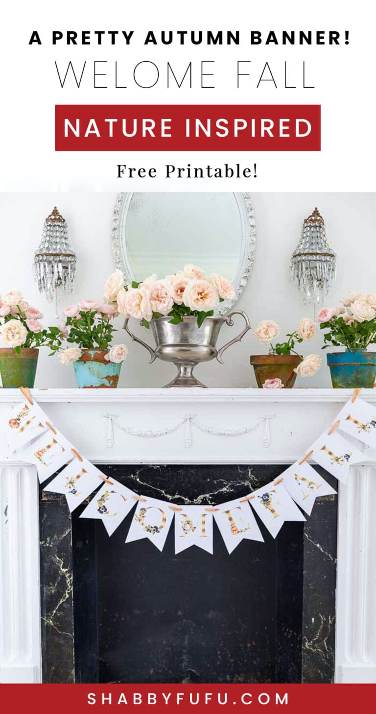Pretty! Free Fall Printable Banner - shabbyfufu.com