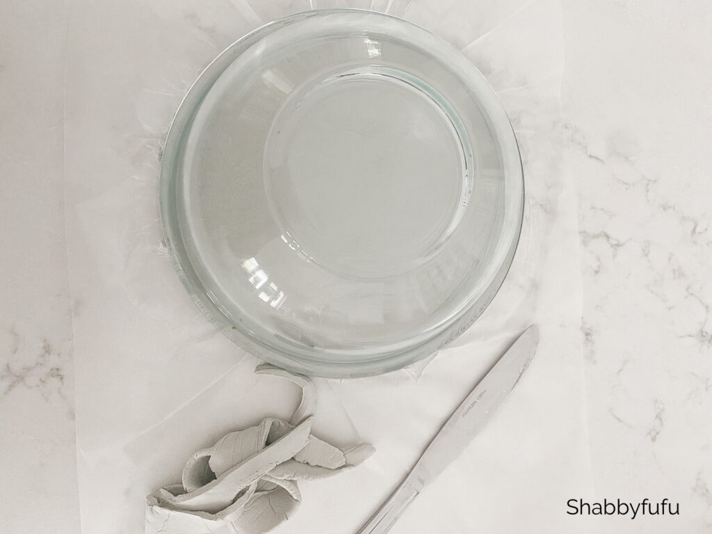 How To Make A Ruffle Clay Bowl DIY - shabbyfufu.com