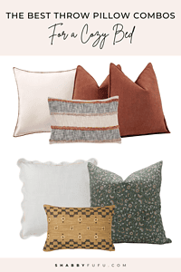 The Best Throw Pillow Combos For a Cozy Bed - shabbyfufu.com