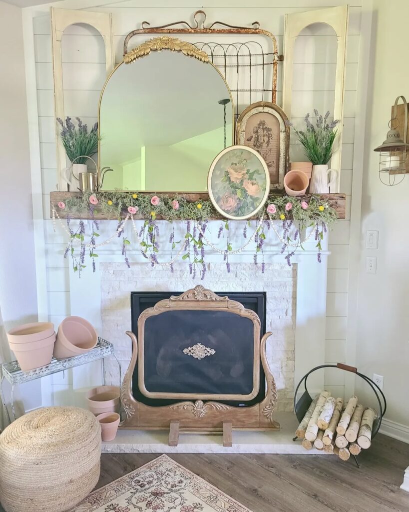 How to Style a Stunning Spring Mantel Decor: Simple & Chic Ideas ...